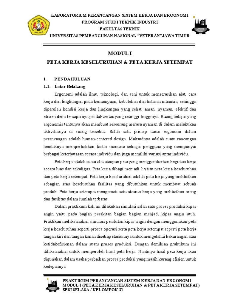REV4 LAB PSK&E Lapres Modul 1 Vici 31 Selasa | PDF