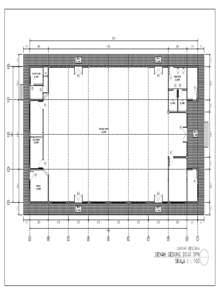 Rehab Gedung Dojo SPN Labuan | PDF