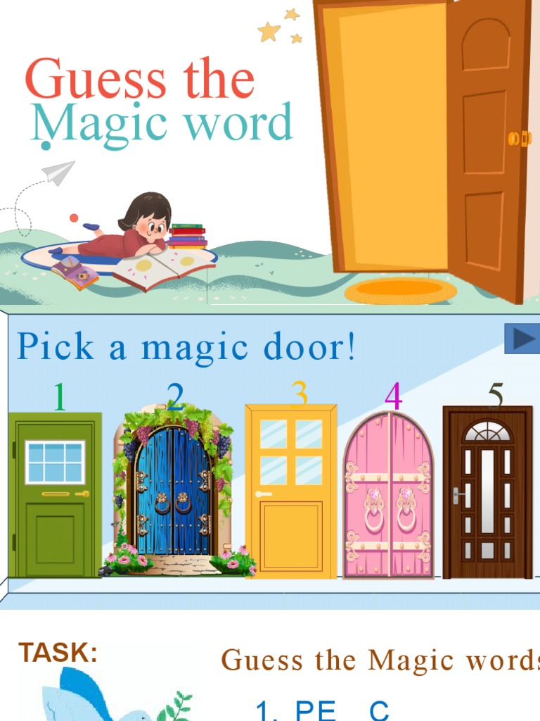 Magic Door Word Guessing Game | PDF
