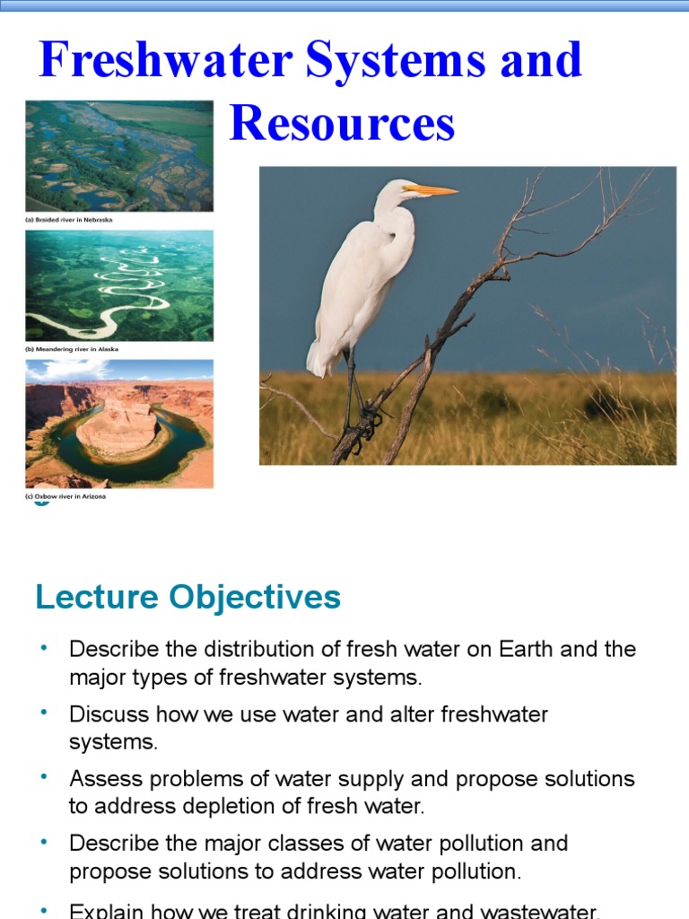 Unit Lecture - Freshwater Systems and Resources - DL | PDF | Water ...