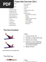 Main - Pilates Exercise Chart Flow Form | PDF | Foot | Anatomical Terms ...