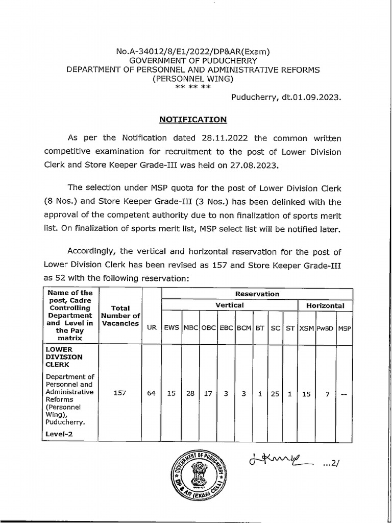 LDC SK GR III Result | PDF