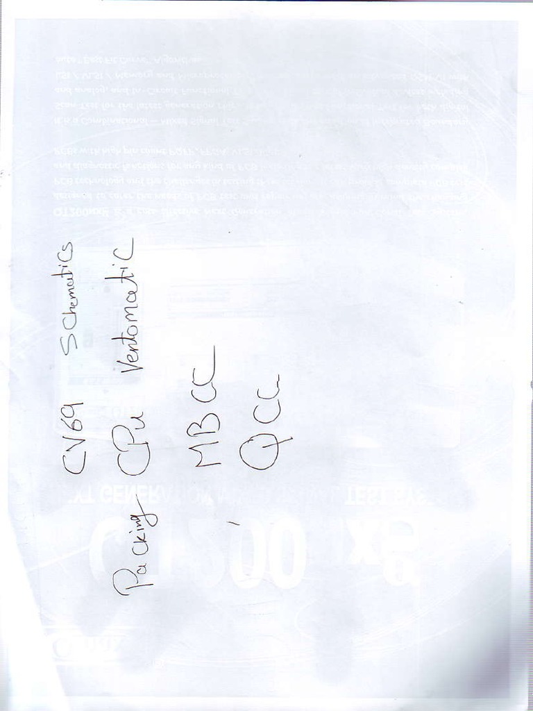 Circuit Schematics of cv69 Ventomatic Packing Cpu | PDF