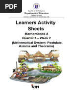 Week 1-2:: Mathematical System (Undefined Terms, Defined Terms, Axioms ...