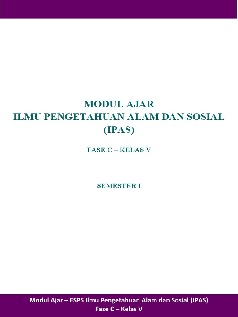 Ma Esps Ipas Kelas 5 (Vol. 1 Dan 2) PDF | PDF
