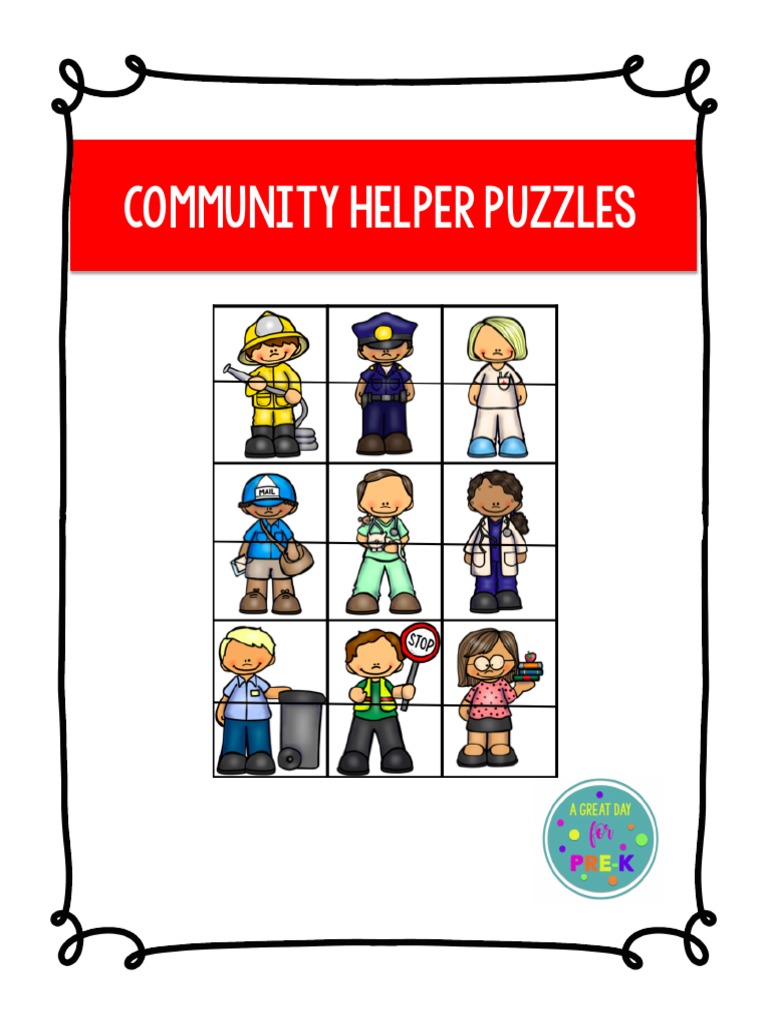 Community Helper Puzzles for Kids | PDF