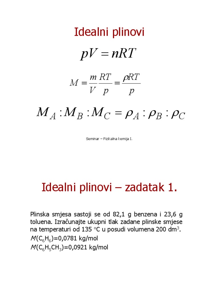 Fizikalna Kemija | PDF