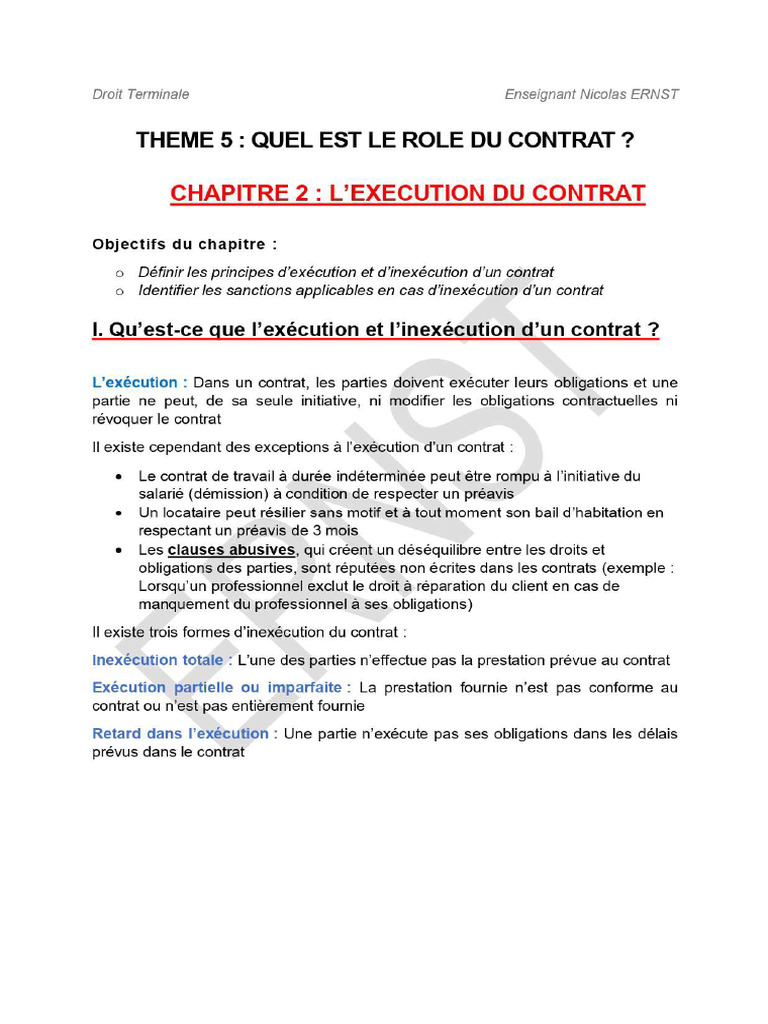 Chapitre 2 Droit TSTMG | PDF