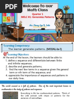 Generating Patterns | PDF | Sequence | Mathematics