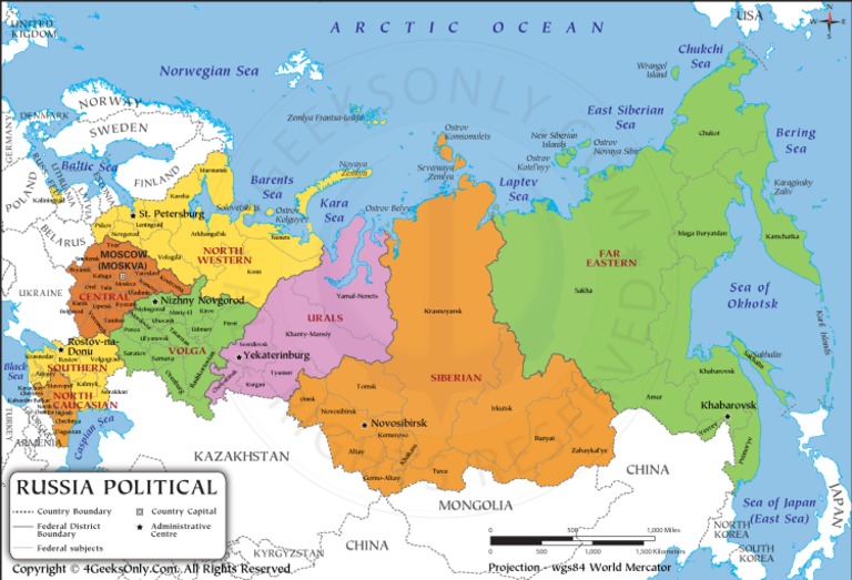 Russia Political Map | PDF