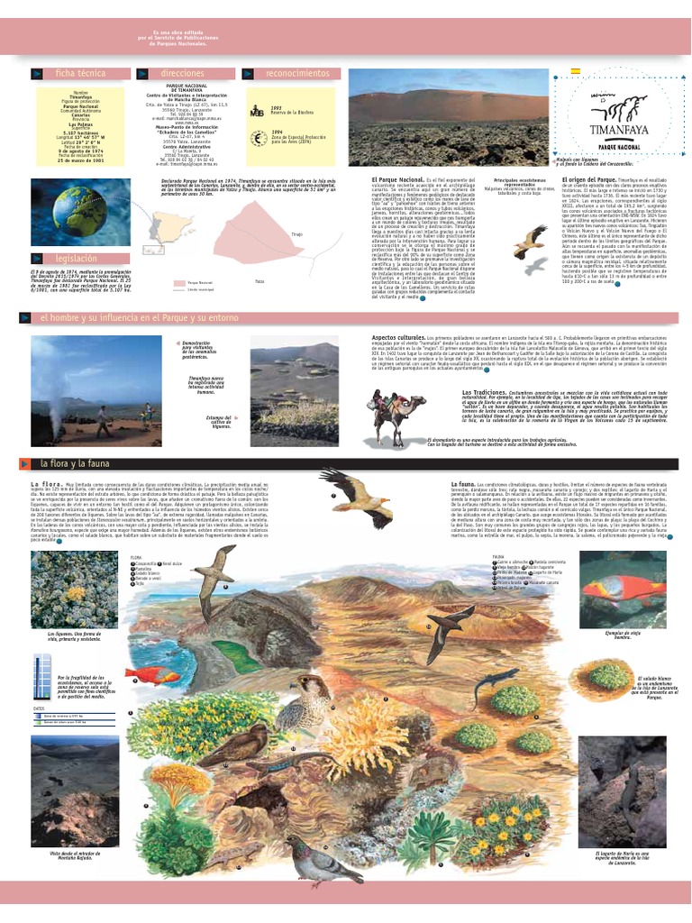 Flora y Fauna del Parque Timanfaya | PDF