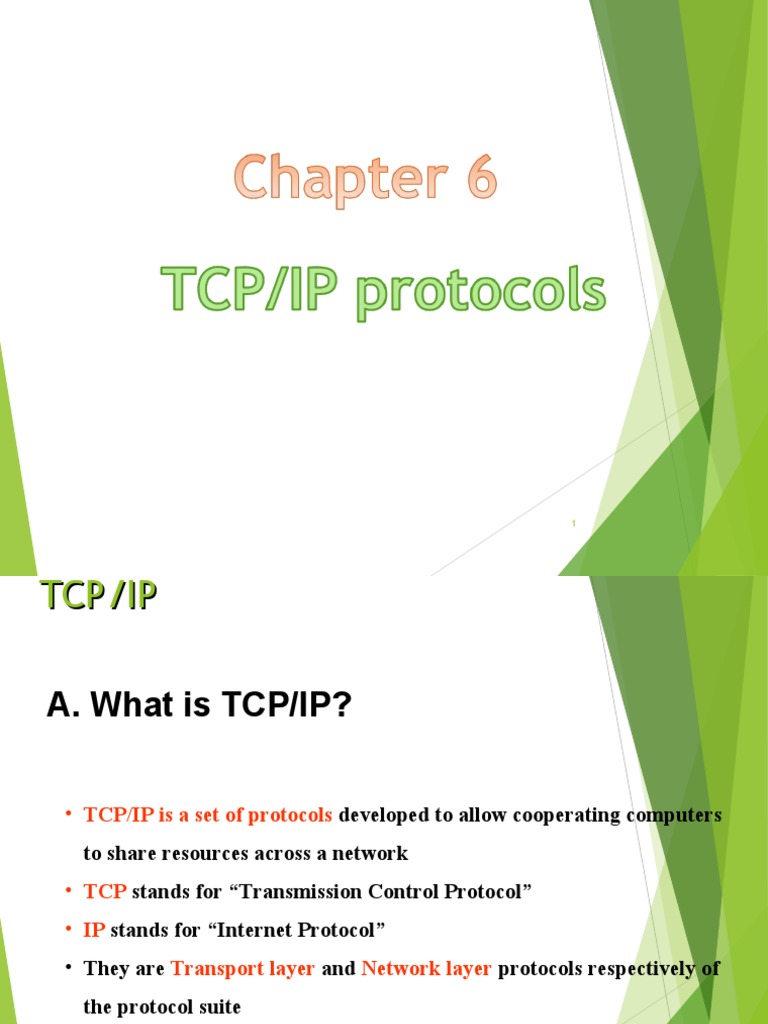 Chapter 6 TCP Ip Protocols | PDF | Transmission Control Protocol ... Chapter 6 TCP Ip Protocols | PDF | Transmission Control Protocol ...