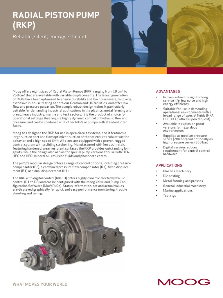 Moog RKP Datasheet en | PDF | Pump | Manufactured Goods