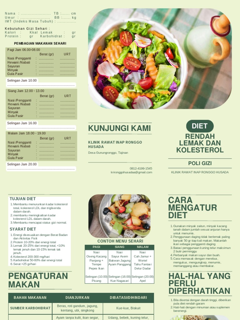 Diet Rendah Lemak | PDF