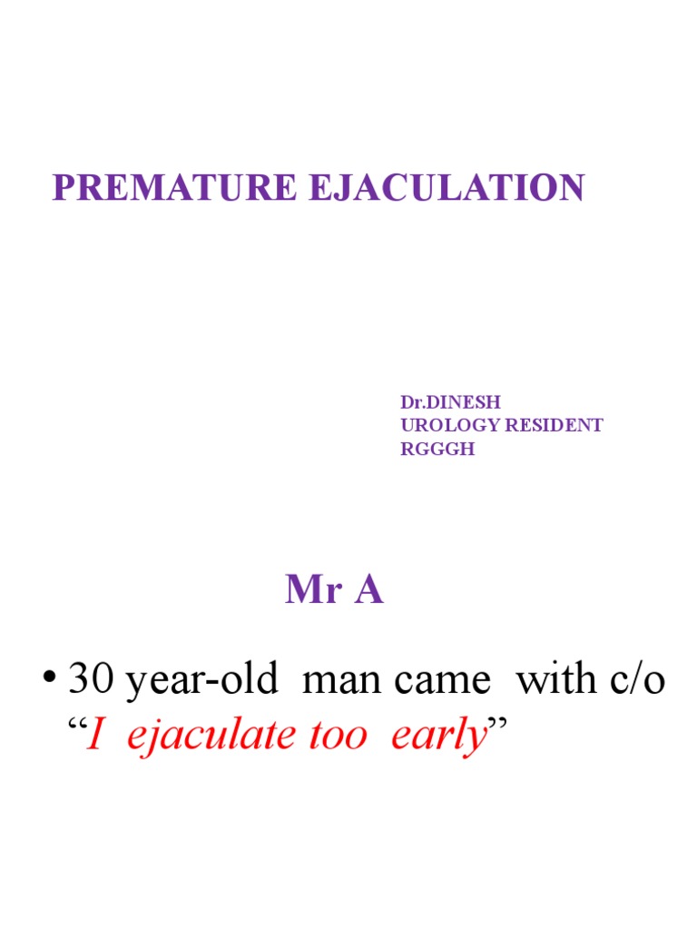 Premature Ejaculation | PDF | Emotions | Sexuality