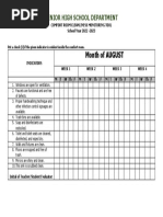 CR Checklist | PDF | Domestic Implements | Excretion