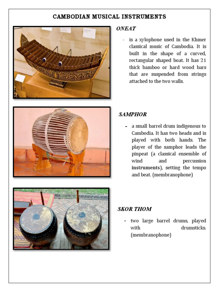 Cambodian Musical Instruments | PDF