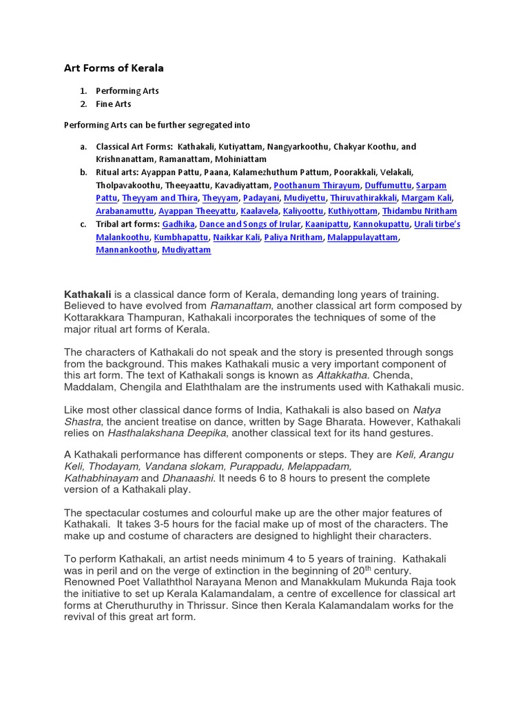 Cultural Heritage of Kerala - Language & Literature | PDF