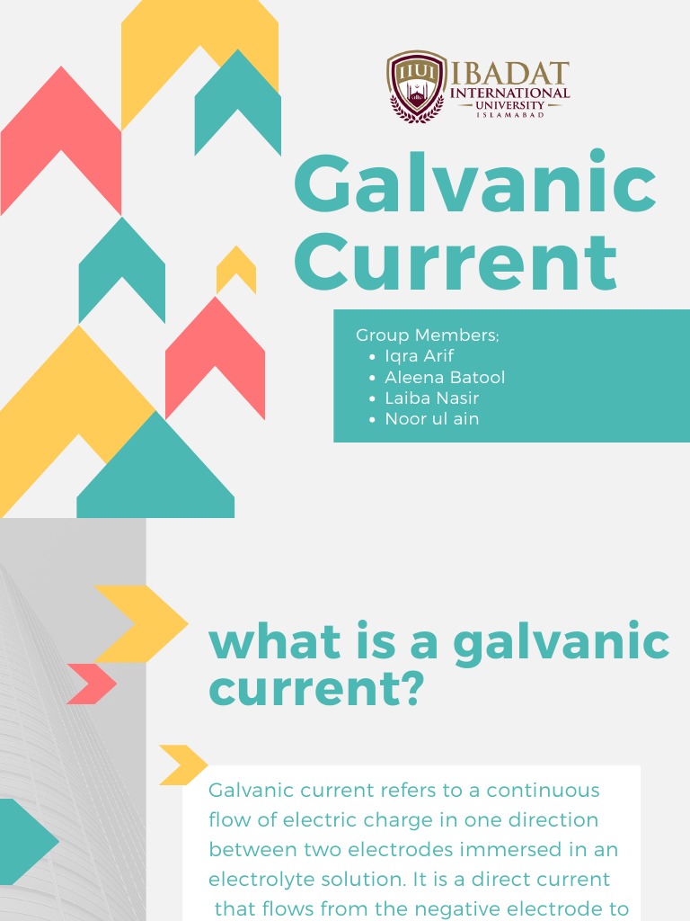 Galvanic Current Presentation by Group 6 | PDF