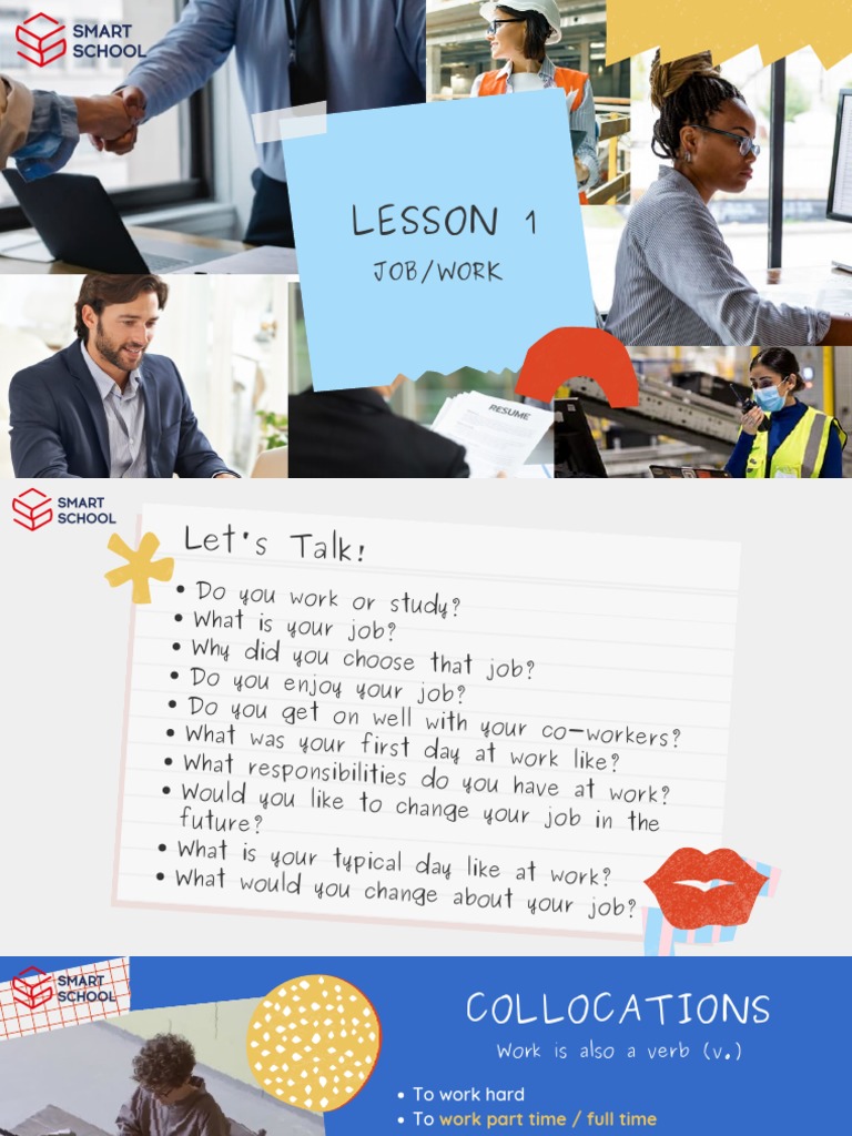 Lesson 1 - Job | PDF | Sentence (Linguistics) | Linguistics