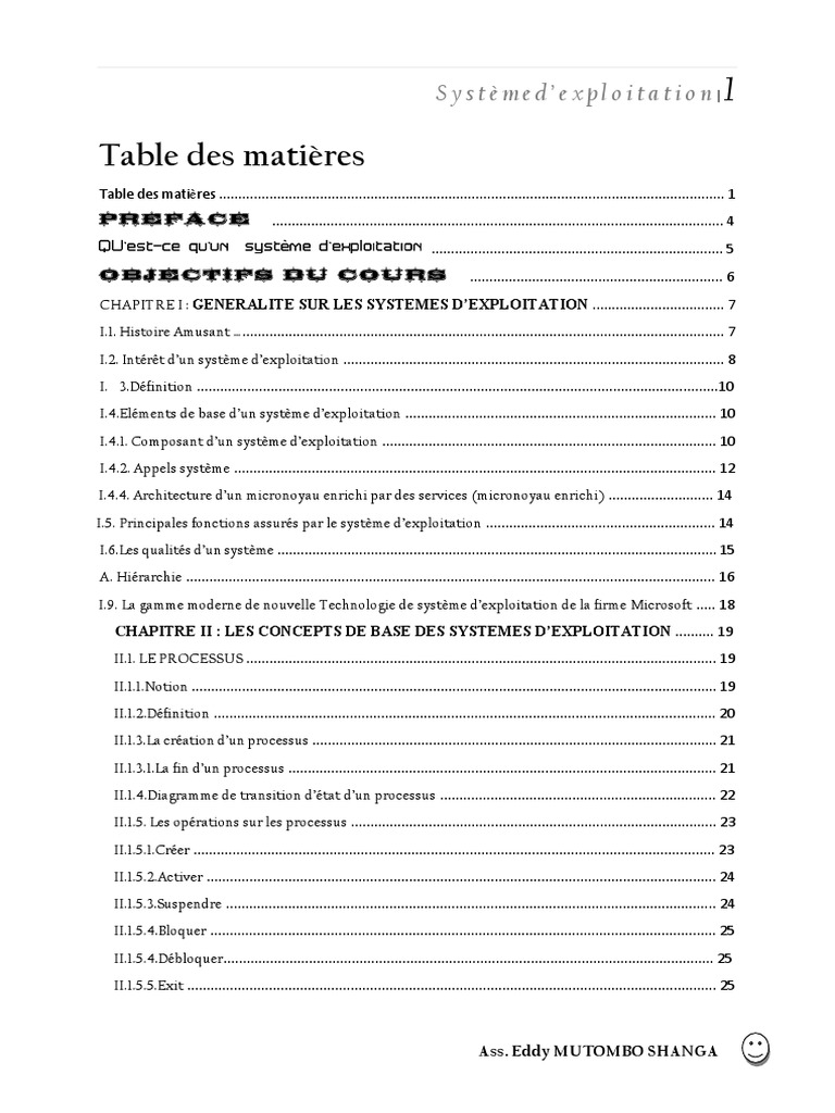 Cours Theorie de Systeme D Exploitation Ist 2023 | PDF | Kernel (Système d'exploitation ...
