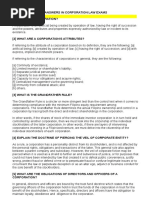 Summary Outline of Revised Corporation Code | PDF | Board Of Directors ...