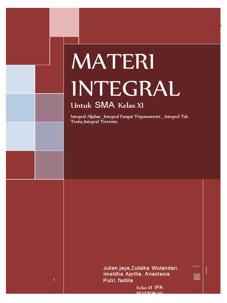 Materi Integral | PDF | Metode & Bahan Ajar
