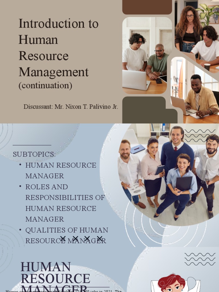 Introduction To Human Resource Management: (Continuation) | PDF