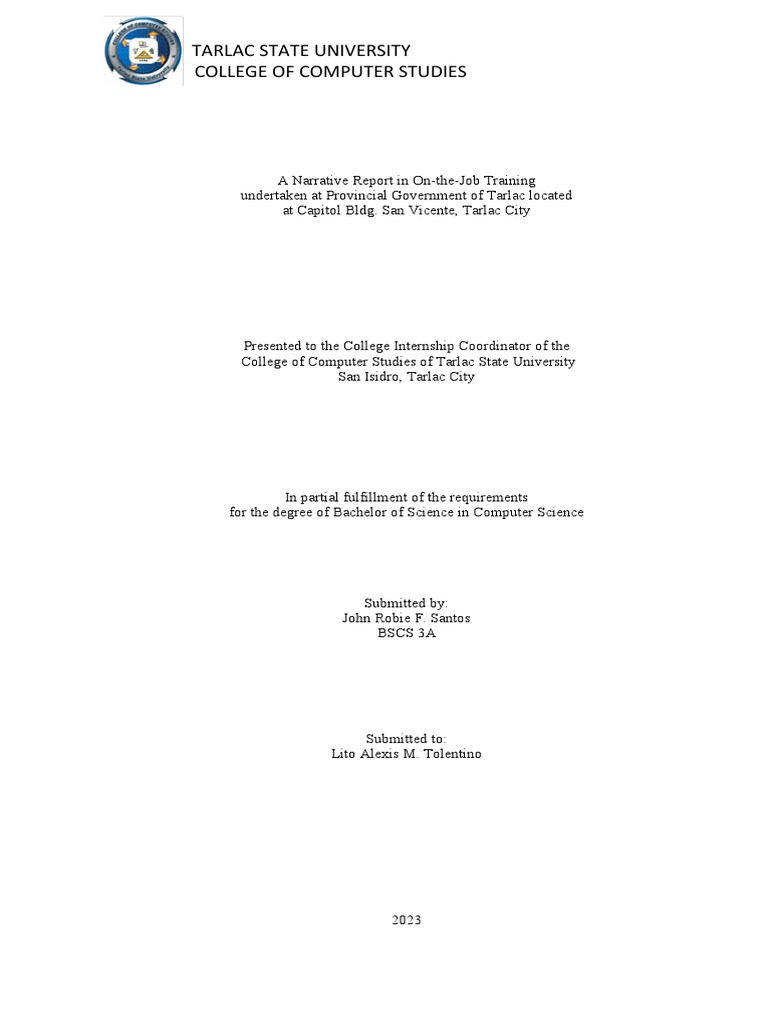 Terminal Report Guidelines | PDF