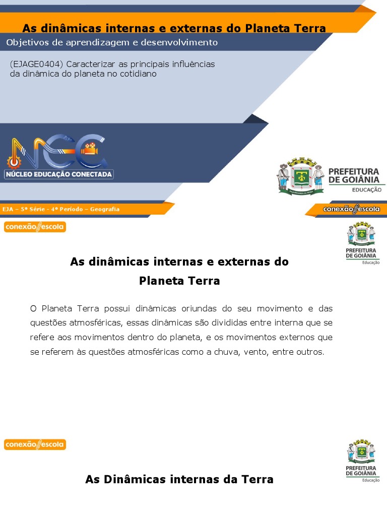 Slides 05 - As Dinâmicas Internas e Externas Do Planeta Terra | PDF | Terra | Geologia