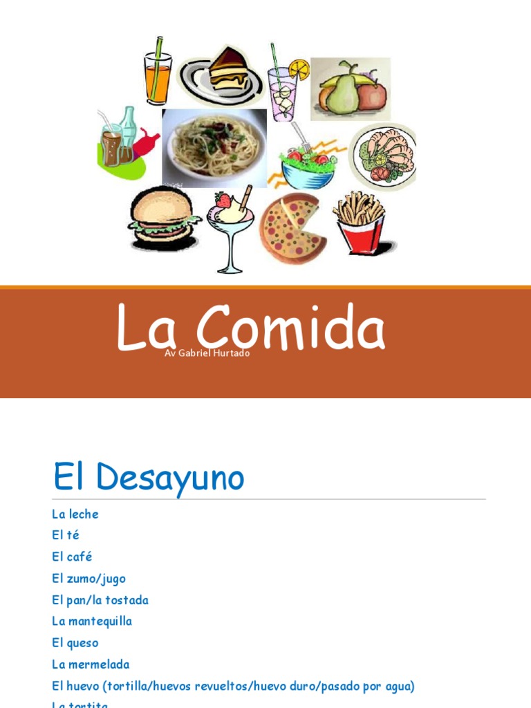 Guía Completa de Comidas y Bebidas | PDF