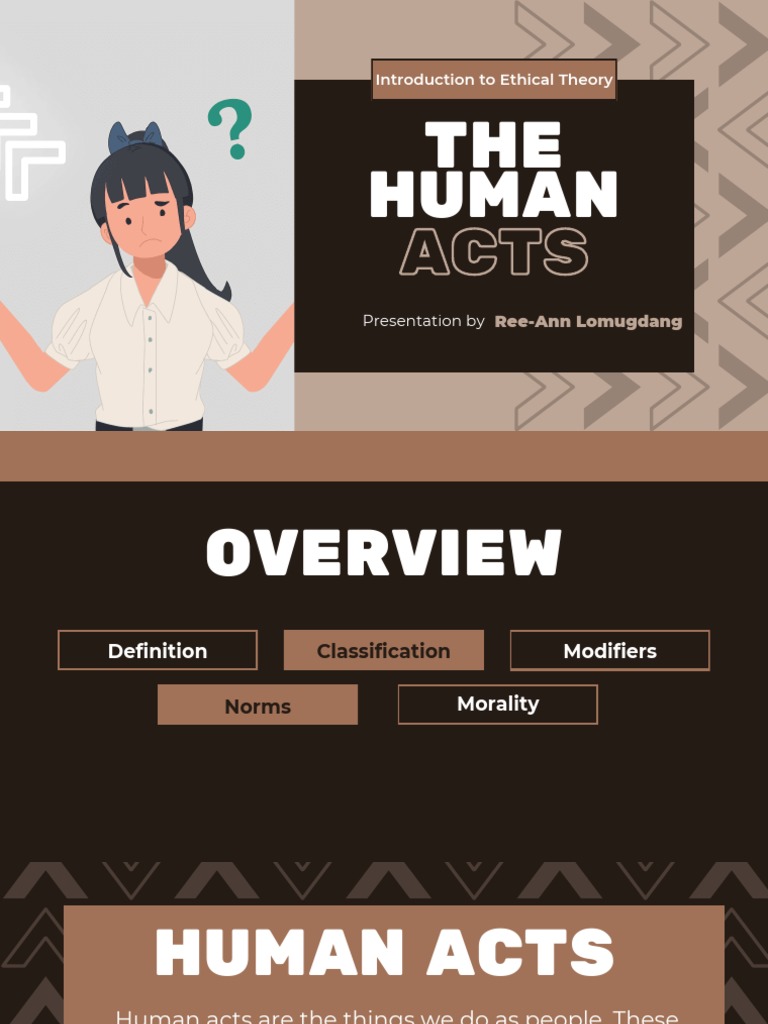 Introduction to Ethical Theory - The Human Acts | PDF | Morality | Intention