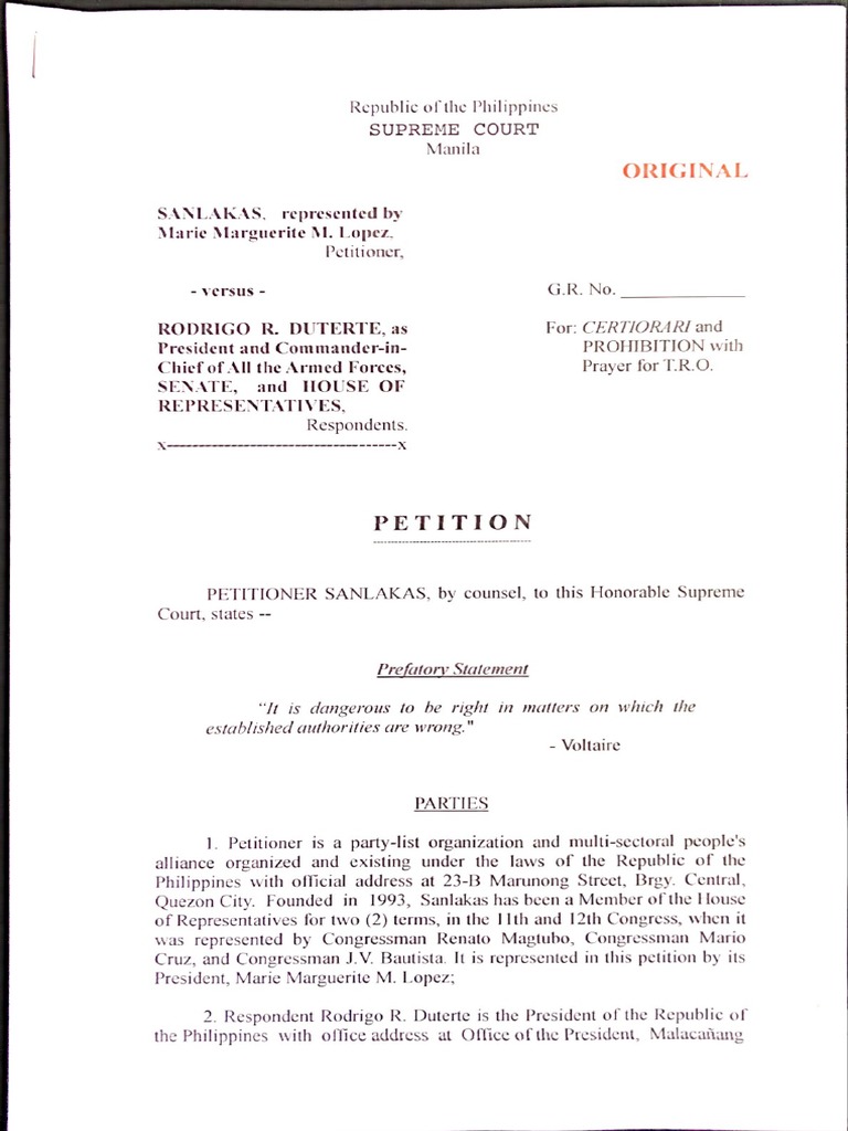 Sample_Petition for Certiorari 2 | PDF