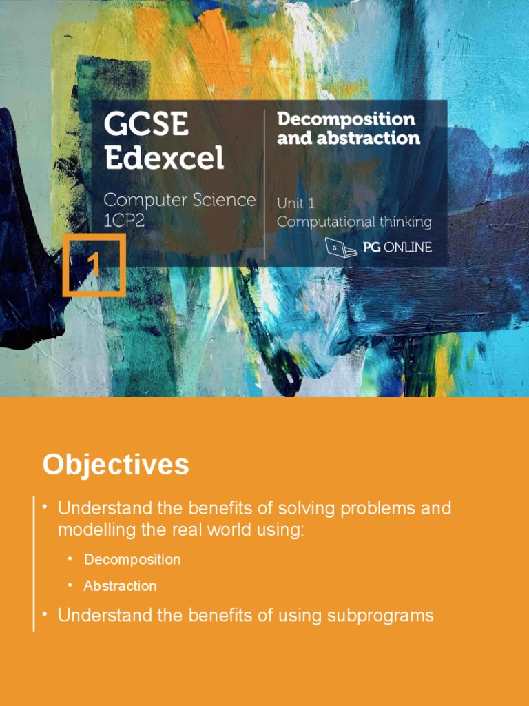 T1 Decomposition And Abstraction Pdf Abstraction Computer Science Information Technology