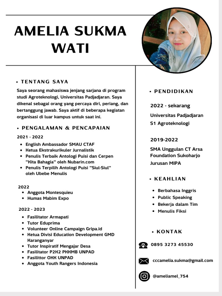 Putih Minimalis CV Kerja Start Up Teknologi Resume | PDF