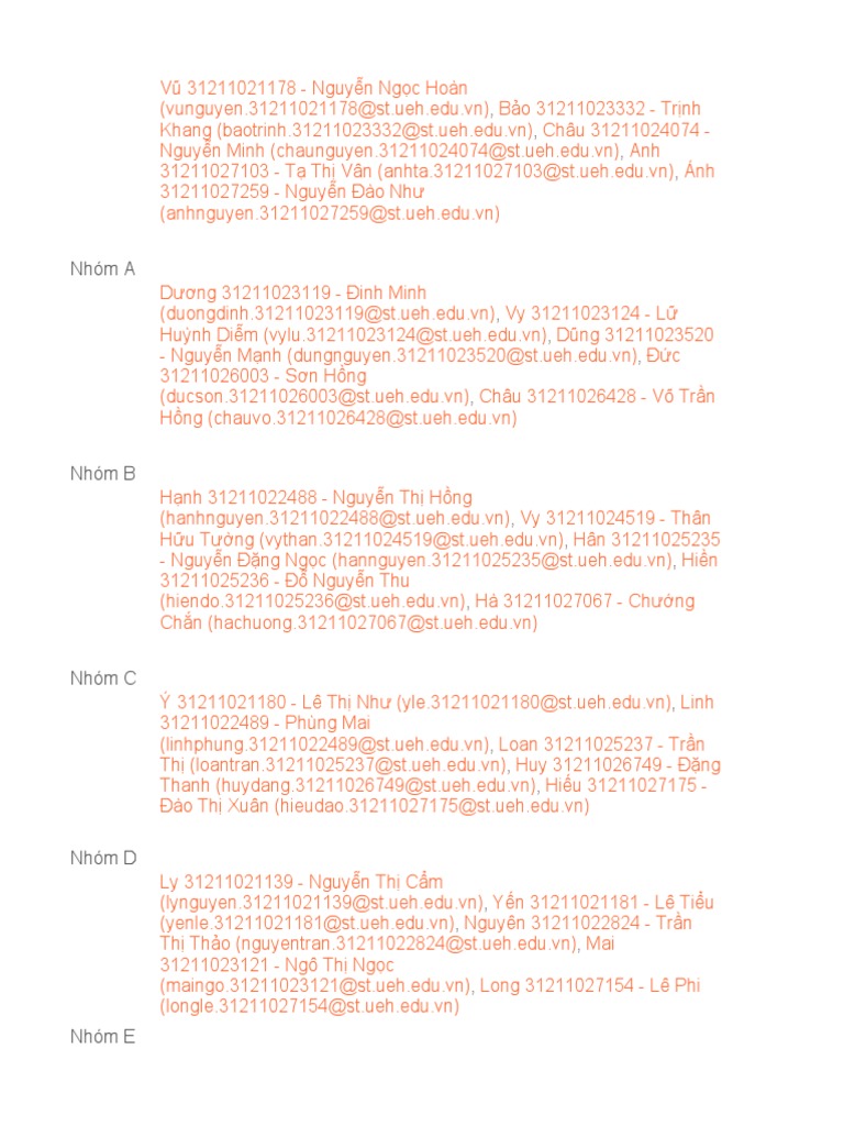 DS Nhom QLDA Th7 | PDF