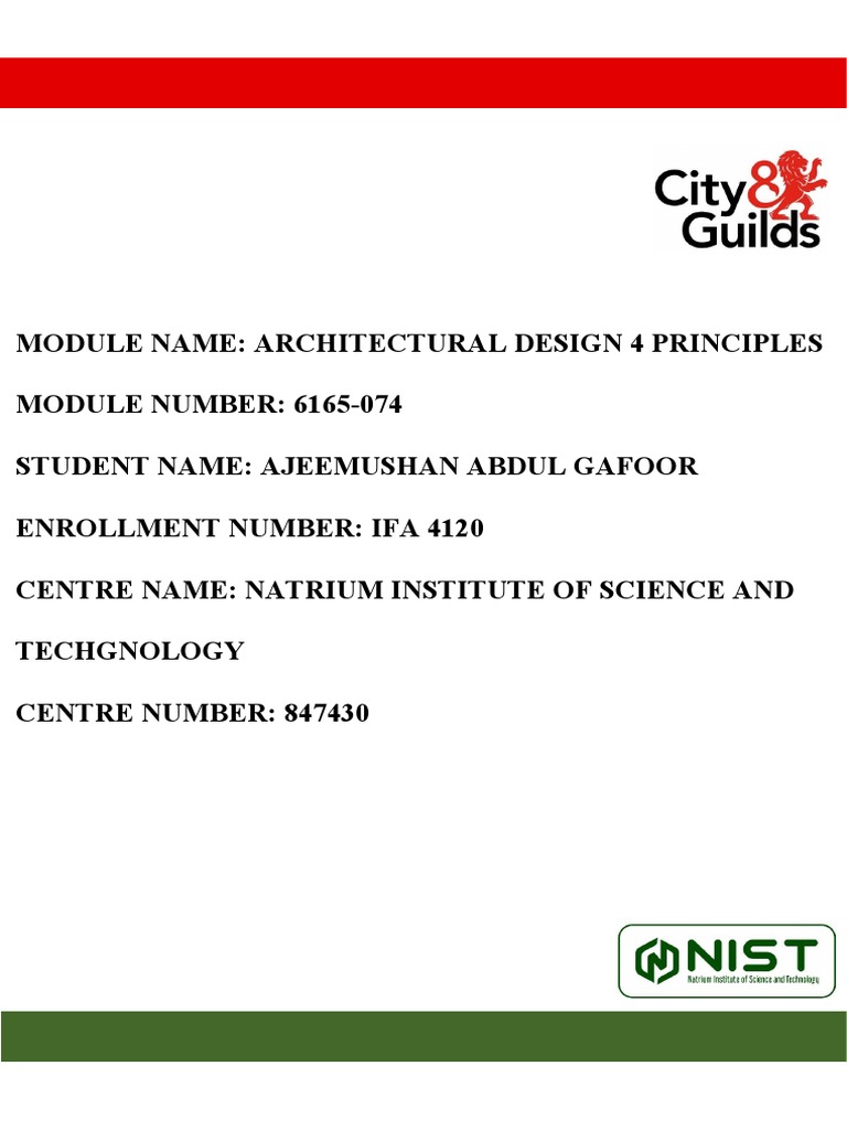 Architectural Design 4 Principles | PDF