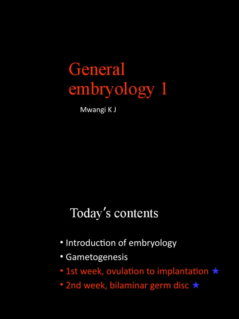 Introduction To Embryology 1 | PDF | Embryo | Fertilisation