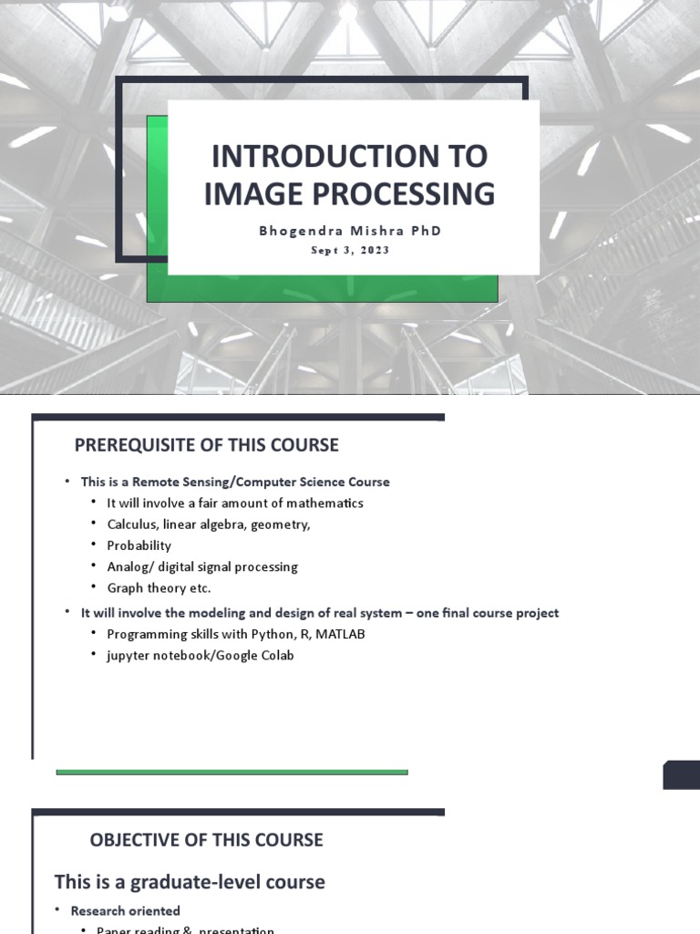 1_Introduciton to Image Processing | PDF | Pixel | Rgb Color Model