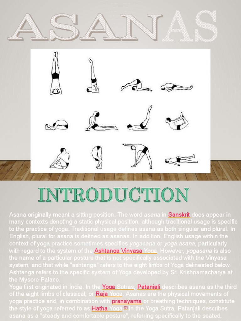 Yoga Asanas: Types and Benefits | PDF | Science & Mathematics ...