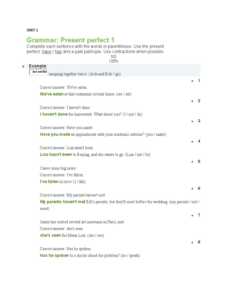 Unit 1-Cuarto Nivel | PDF