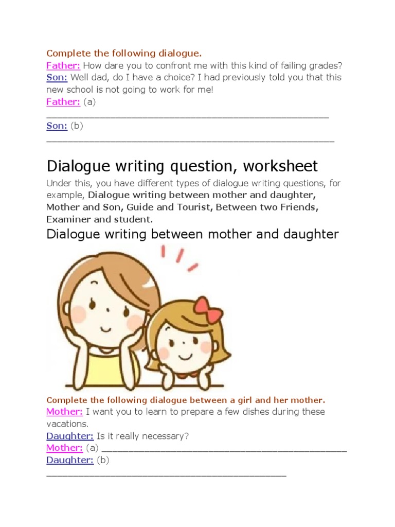 Dialogue Exercises | PDF