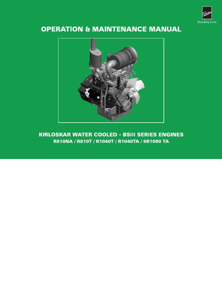 4R1040TA-Engine Workshop Manual | PDF