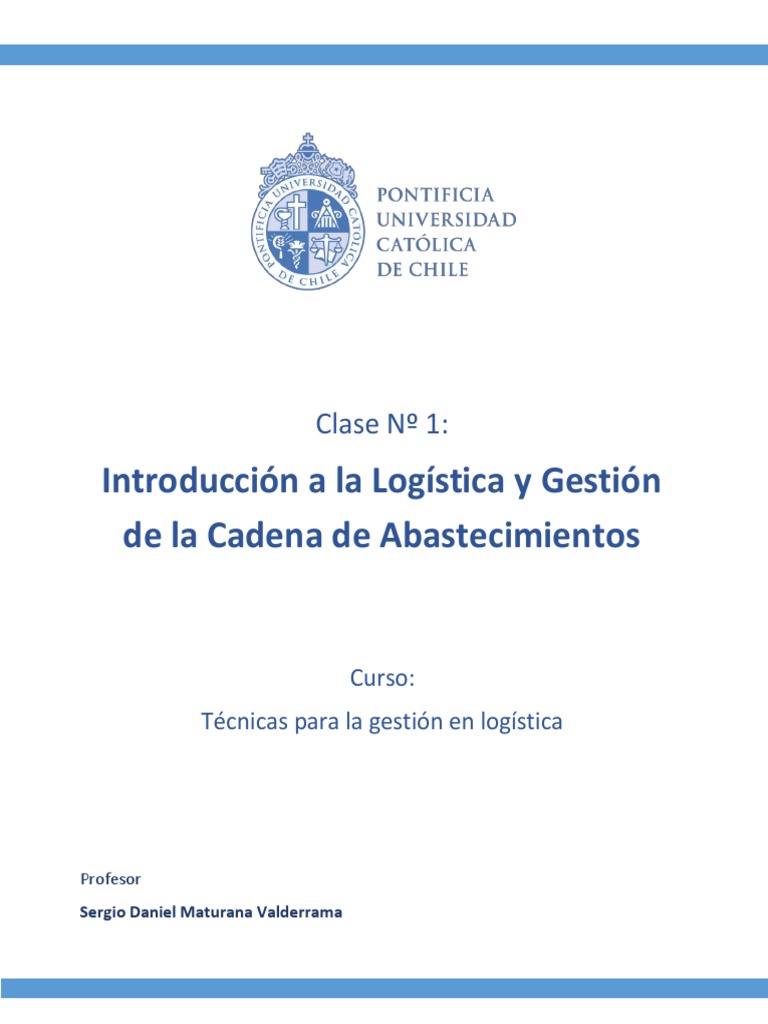 Clase 1 Técnicas Para La Gestión Logística Descargar Gratis Pdf