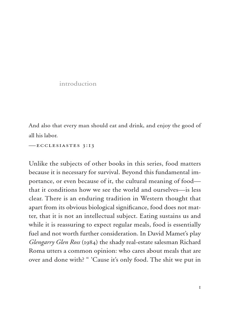 Why Food Matters Introduction | PDF
