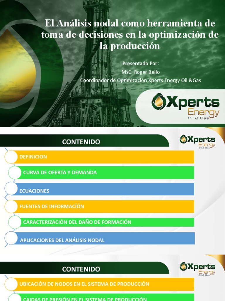 Charla Analisis Nodal Como Herramienta en La Optimizacion de Producción ...
