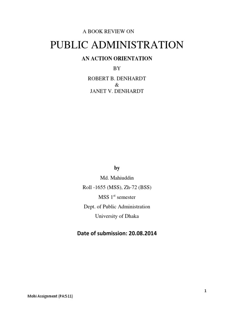 Overview of Pubic Administration An Acti | PDF | Public Administration ...