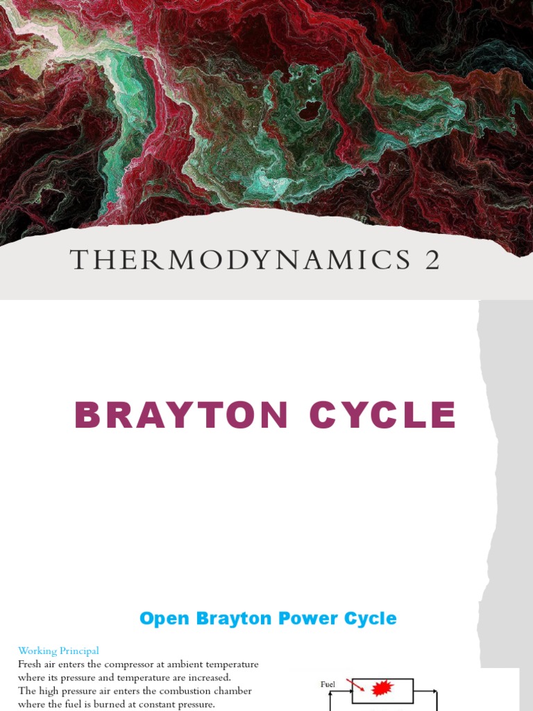 Brayton Cycle for Engineers | PDF | Gas Turbine | Engines
