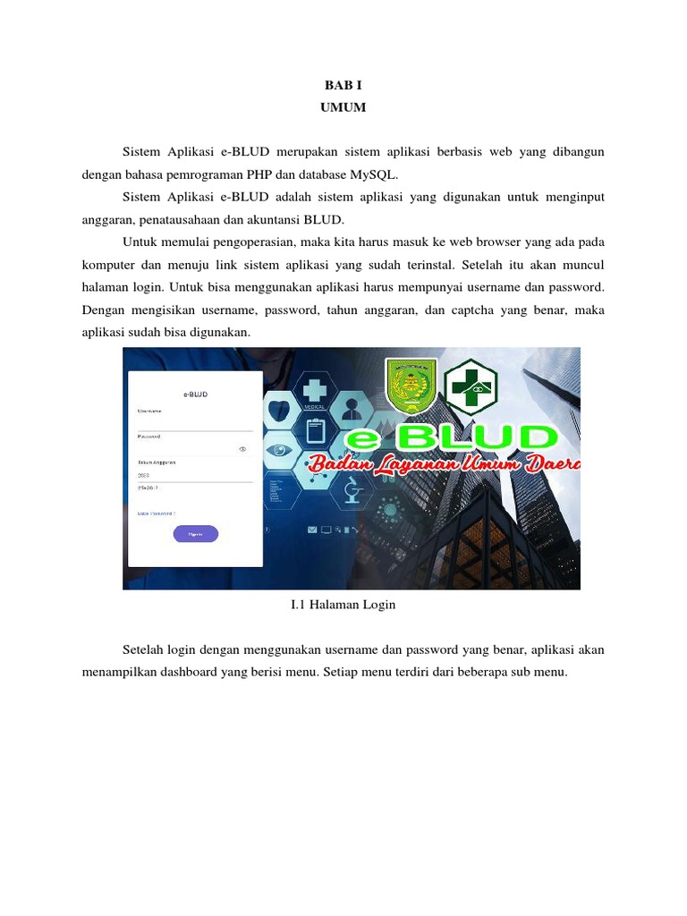 Manual Book E-BLUD | PDF