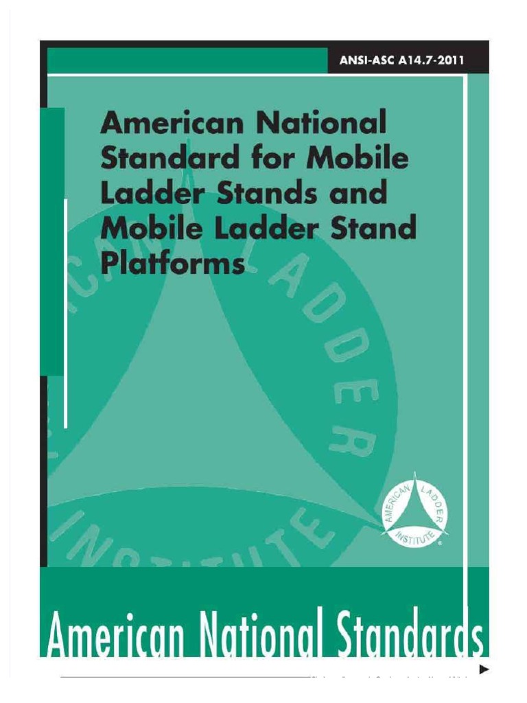 PDF Ansi Asc A147 2011 Coll Mobile Ladder Stands and Mobile Ladder ...